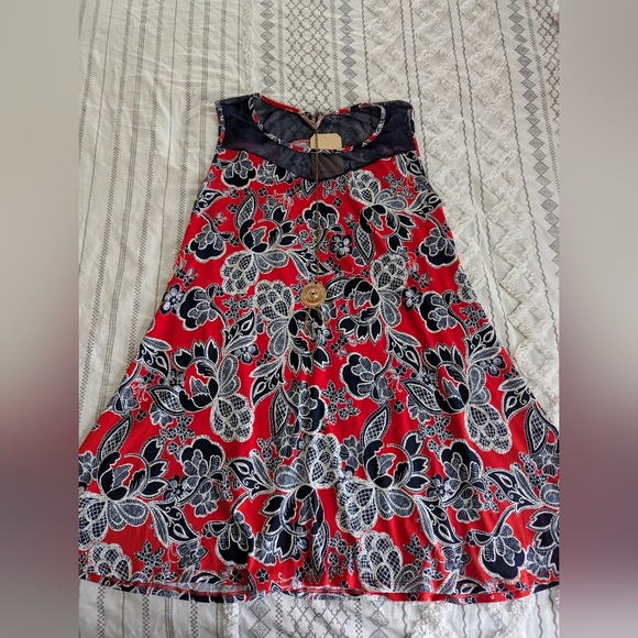 SJS | Dresses | Nwt Sjs Red And Black Floral Mini Dress | Poshmark